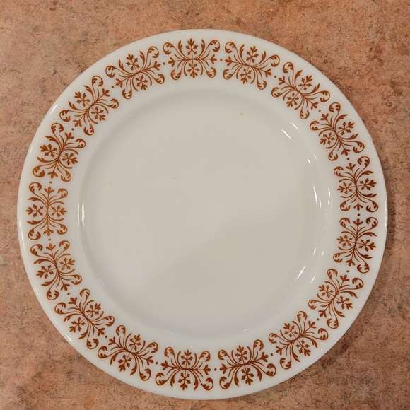 Pyrex | Dining | Vintage Pyrex Copper Filigree Dinner Plate Vguc Retro ...